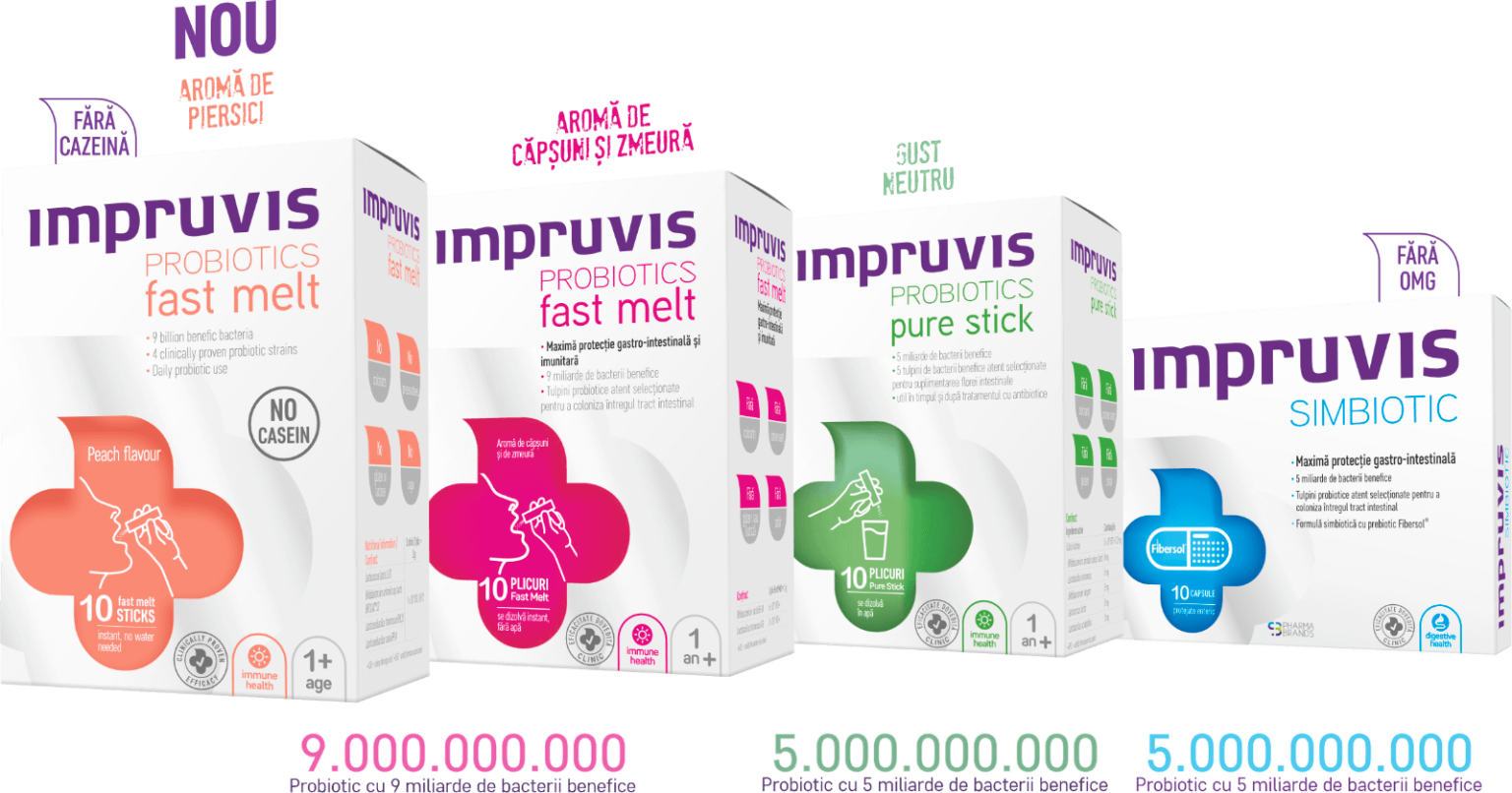 Impruvis - Probiotice și Vitamina D cu eficacitate dovedită clinic